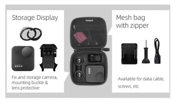 Túi đựng phụ kiện Gopro Max | Phukienflytech