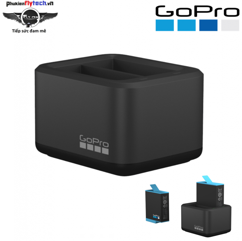 Bộ sạc pin kép GoPro 9/10 + Pin dự phòng - Chính hãng GoPro