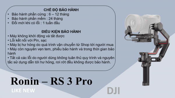 DJI Ronin – RS 3 pro cũ – Like New - BH 12 tháng | Phukienflytech