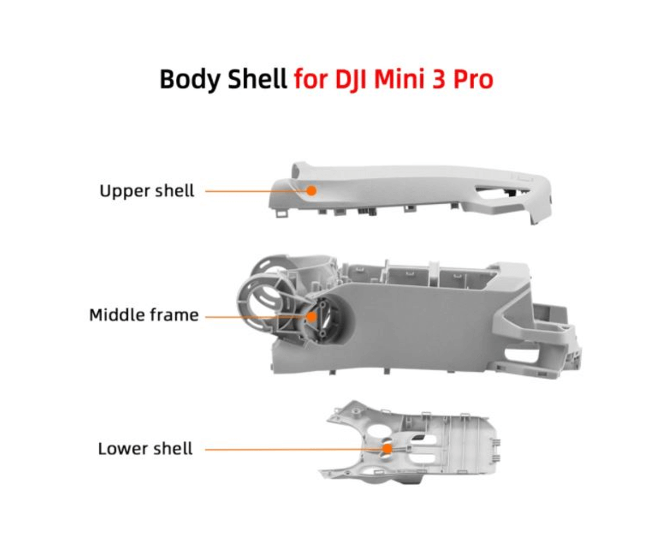 Vỏ thân bụng Mini 3 Pro - DJI Mini 3 Pro bottom shell body